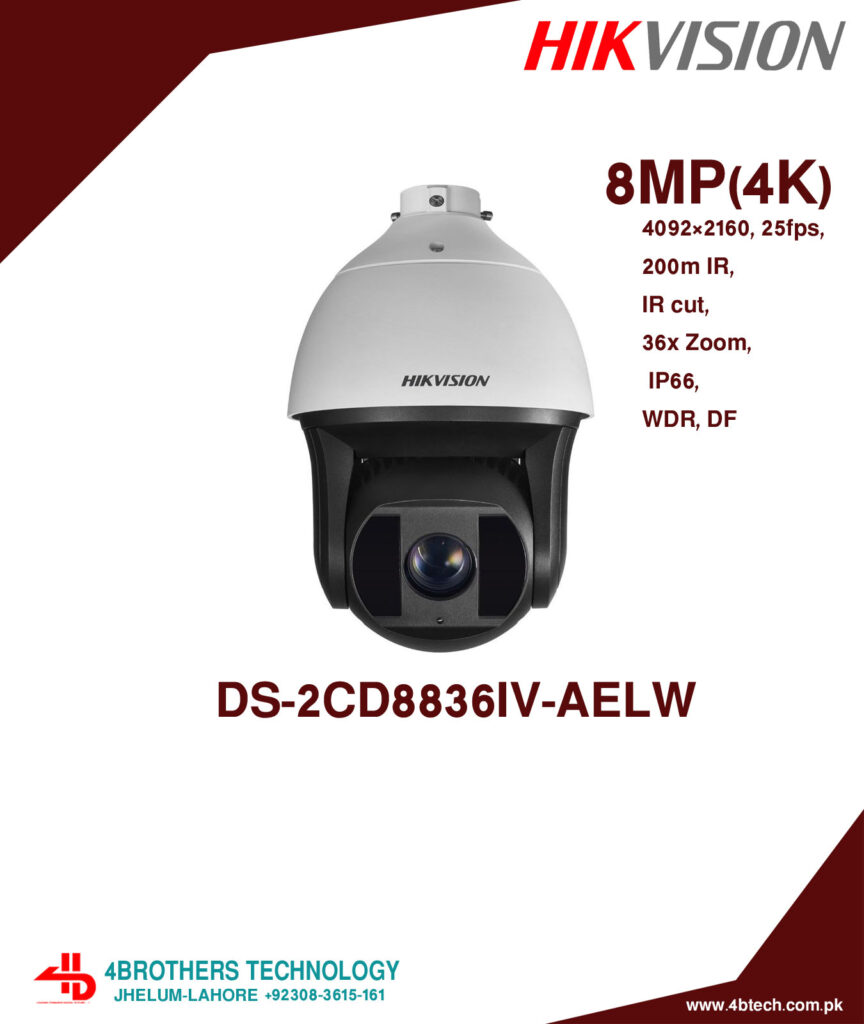 Hik DS-2DF8836IX-AEL(W) 8mp ptz camera 36x Optical Zoom with 200 m IR ...