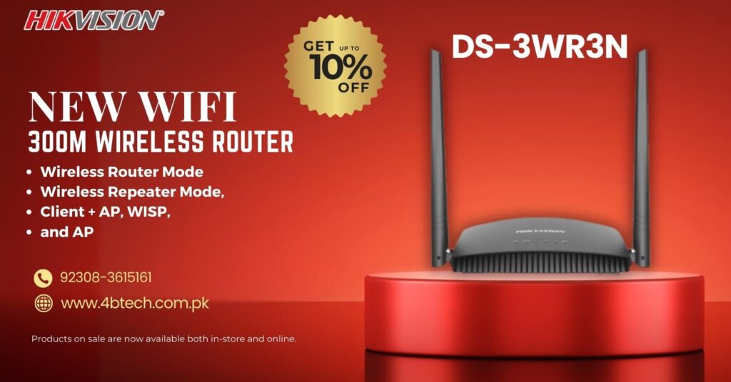 HIKVISION 300MBPS DS-3WR3N 2-ANTENA WIFI ROUTER-REPEATER-AP – 4BROTHERS ...