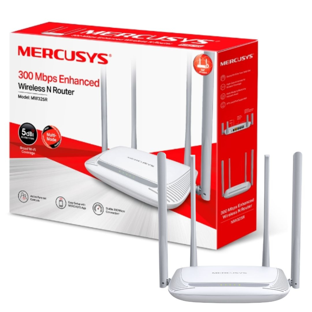 MERCUSYS (MW-325R) WIFI 300Mbps Wireless N Router – 4BROTHERS TECHNOLOGIES